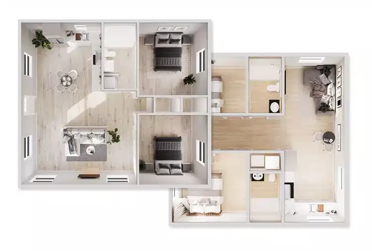 ADU Plans 800 sq. ft.: Small Accessory Dwelling Units | A+ Construction ...